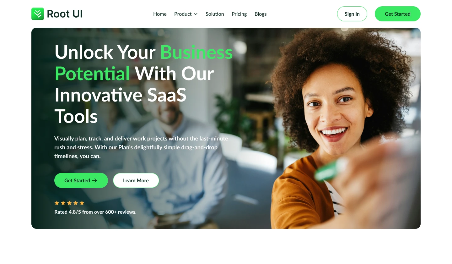 Hero 03 root ui details | Pagifye